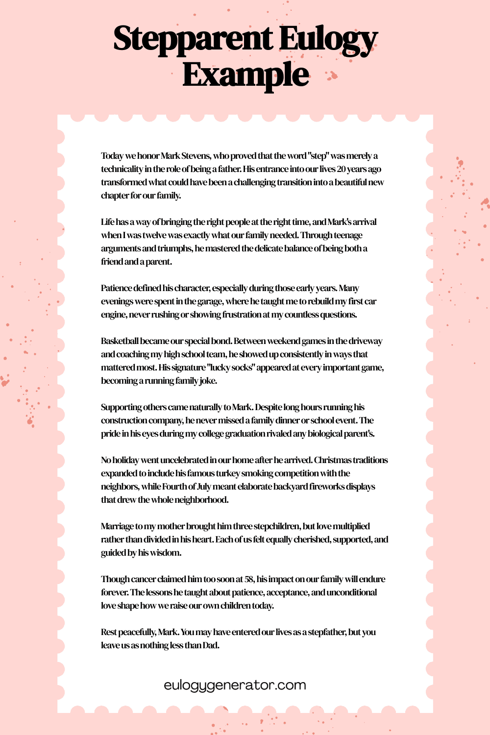 25 Eulogy Examples to Help You | Eulogy Generator