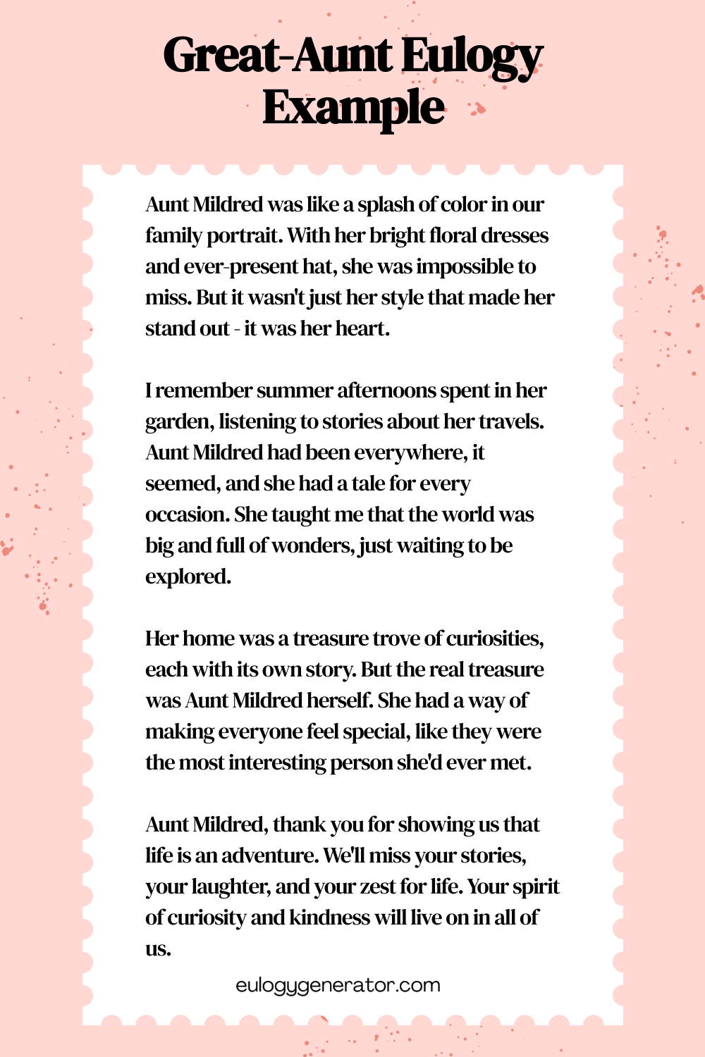 100 Eulogy Examples: Templates, Examples, and Advice - Eulogies By Jen