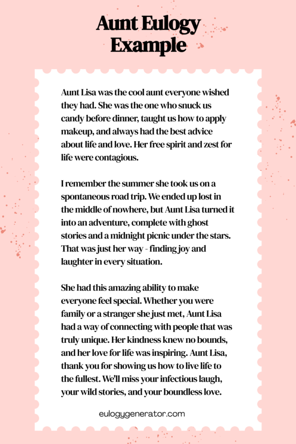 100 Eulogy Examples: Templates, Examples, and Advice - Eulogies By Jen