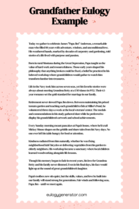 100 Eulogy Examples: Templates, Examples, and Advice - Eulogies By Jen