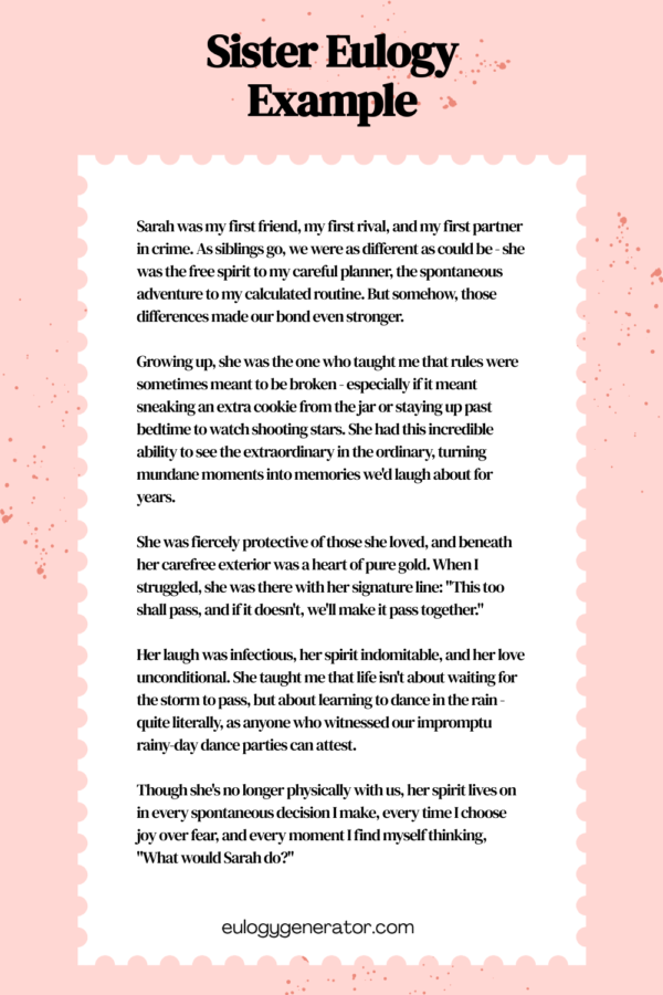 25 Eulogy Examples to Honor Loved Ones | Eulogy Generator