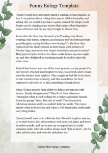 Eulogy Templates: Nail your Eulogy with these Templates