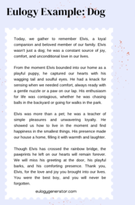 Dog Eulogy Examples: 10 Dog Eulogies to inspire your own - Eulogies By Jen