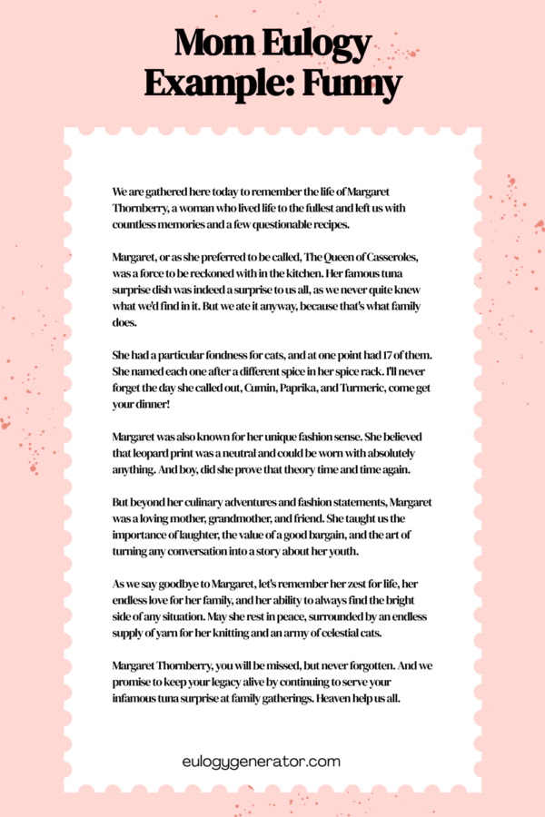 How to Write a Eulogy That Honors | Eulogy Generator