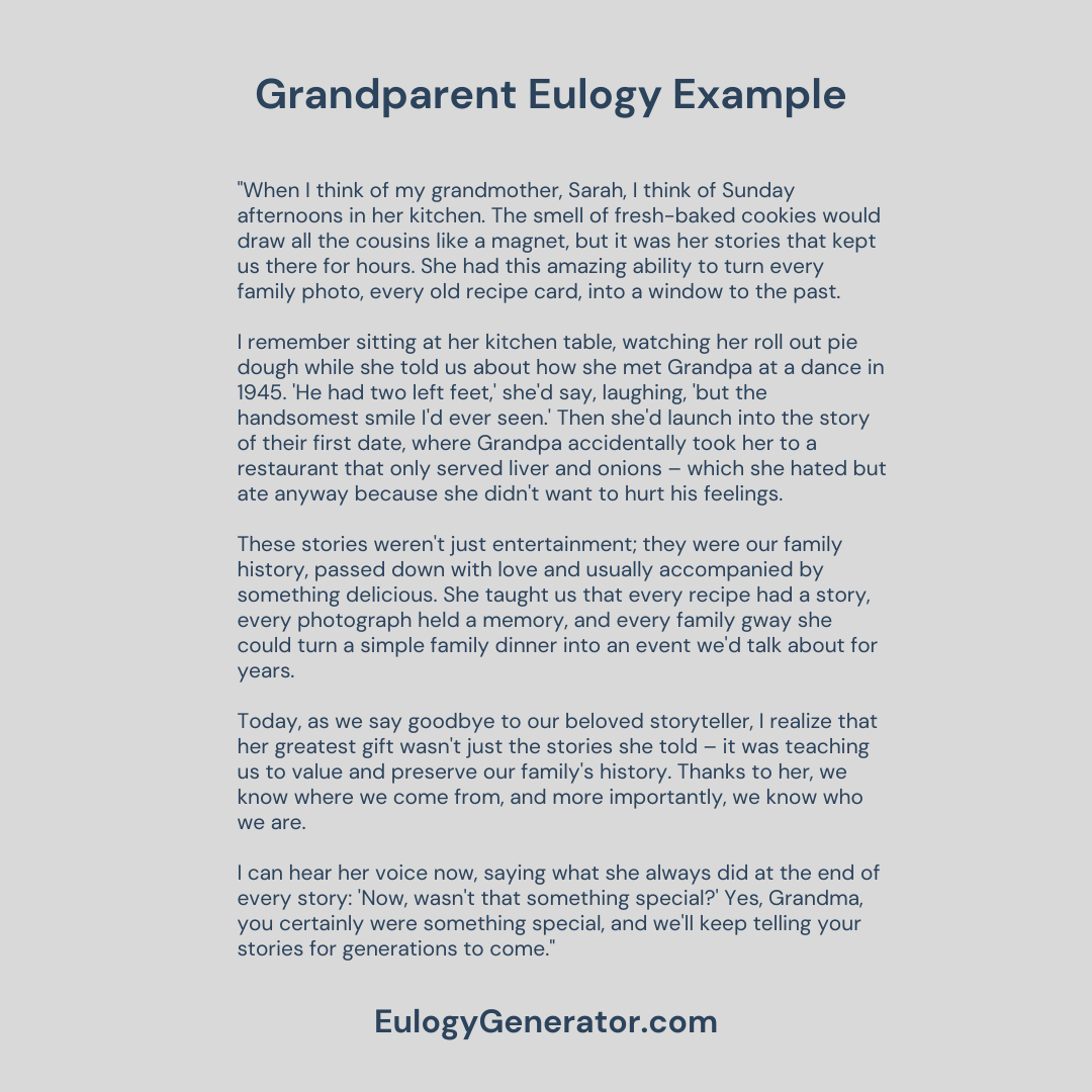 A Guide on Writing a Eulogy for Your Grandpa