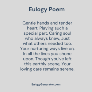 25 Heartfelt Eulogy Poems to Honor Your Loved One's Memory - Eulogies ...