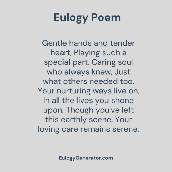 25 Heartfelt Eulogy Poems to Honor Your Loved One's Memory - Eulogies ...