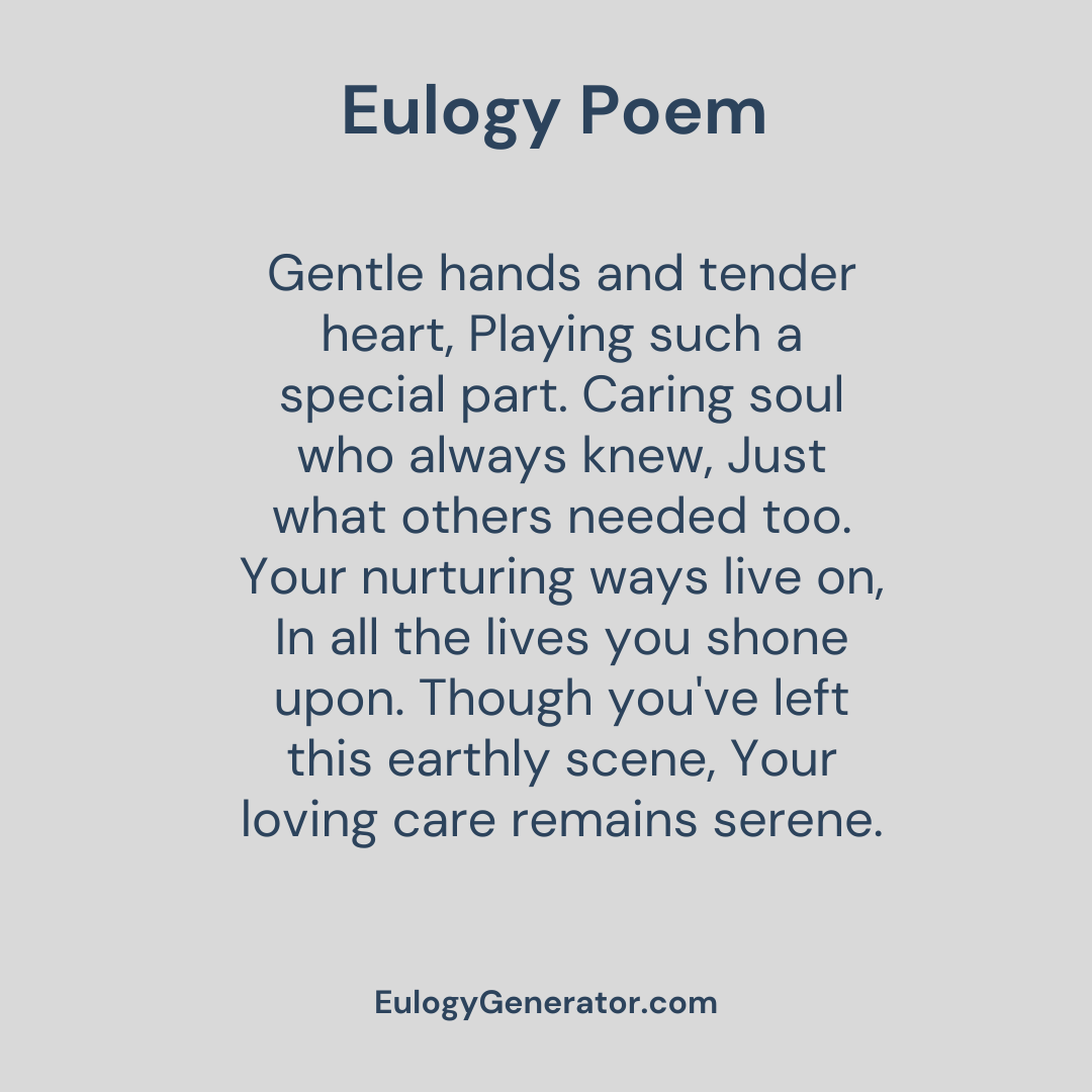 25 Heartfelt Eulogy Poems To Honor Your Loved One s Memory Eulogies
