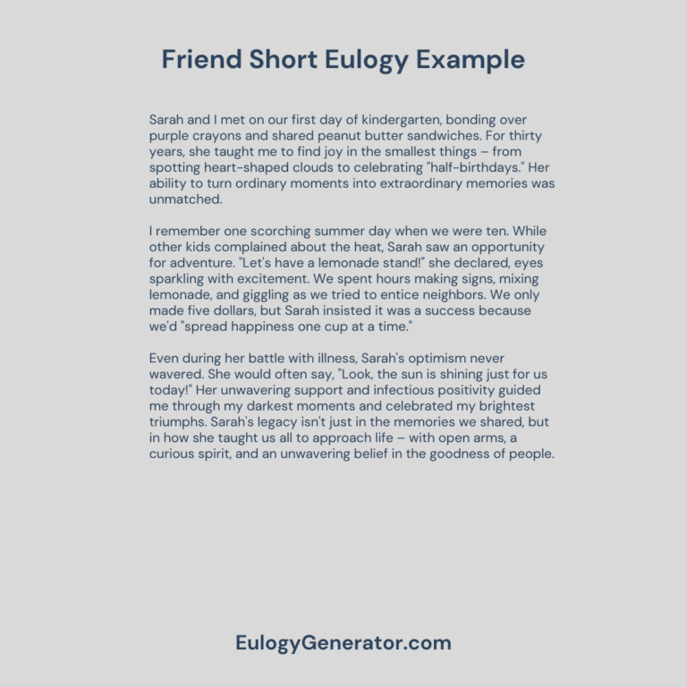 How to Write a Eulogy That Honors | Eulogy Generator